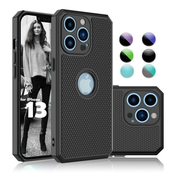 Compatible with iPhone 14 iPhone 13 Case,The Snowman Family Four 2 in 1 ...