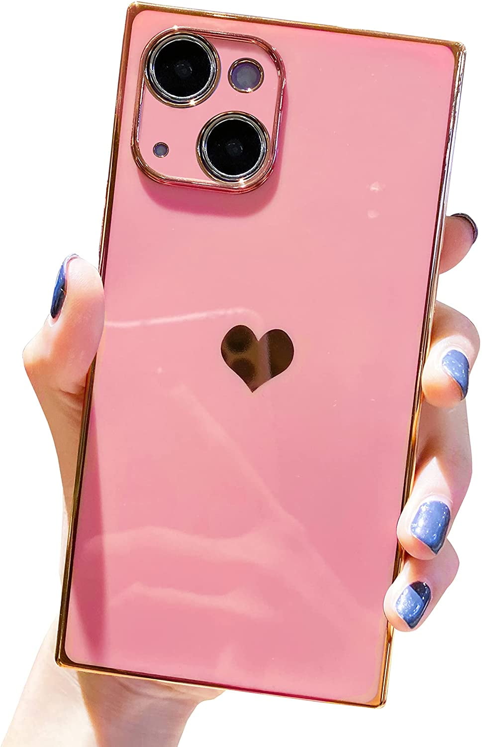 iPhone 13 Case, Cute Full Camera Protection & Electroplate Reinforced ...