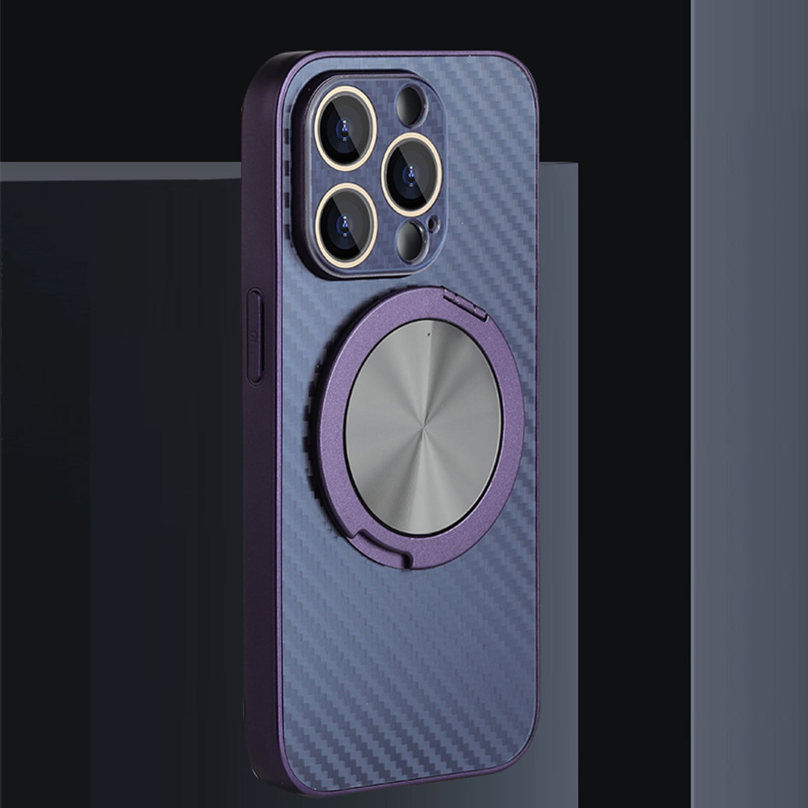 for iPhone 13 Case with Magnetic Invisible Ring Stand [Full Camera Lens ...