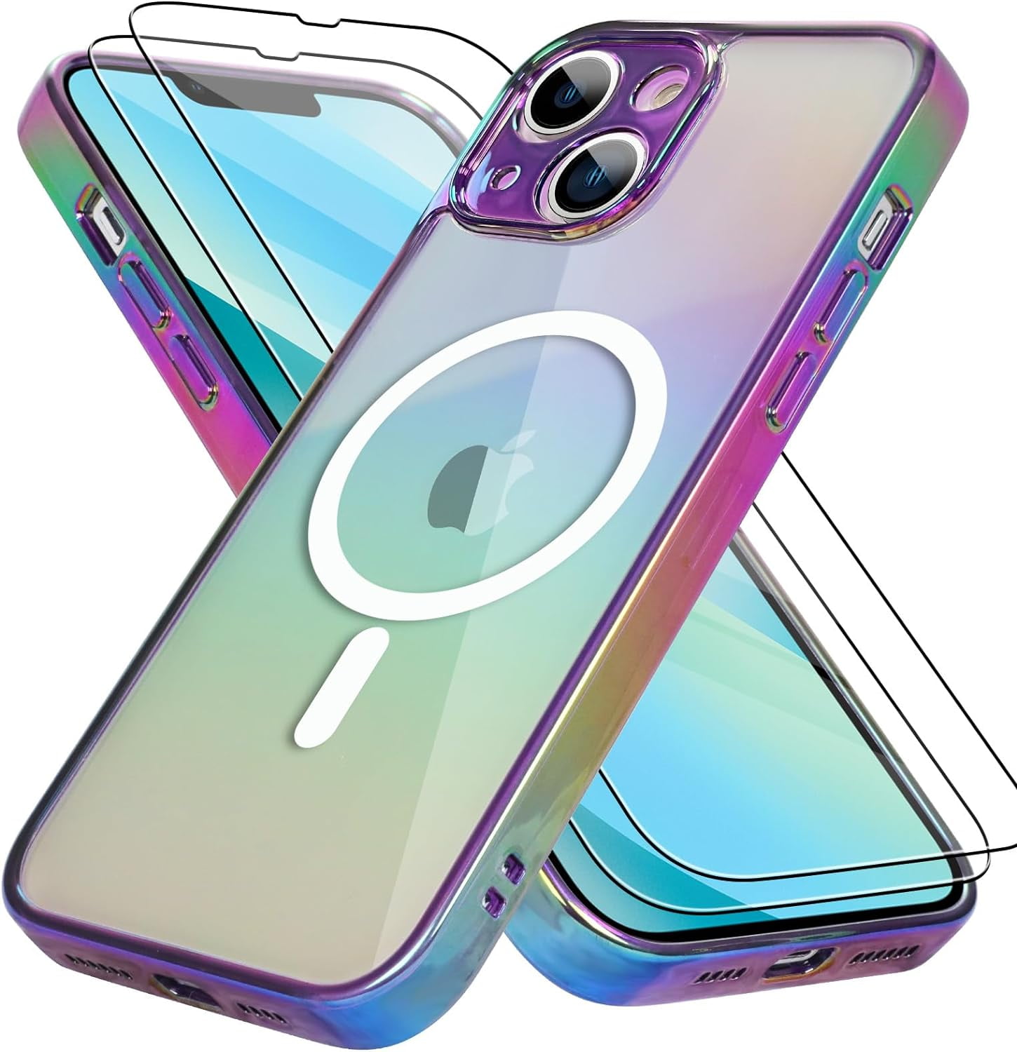 for iPhone 13 Case Magnetic 【Support for MagSafe】 Bling Laser ...