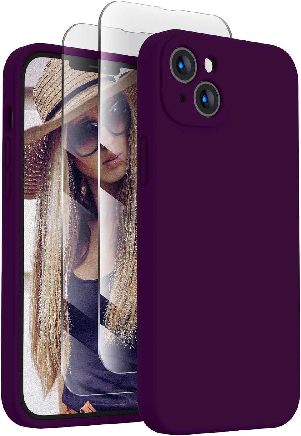 for iPhone 13 Case, Silicone Upgraded [Camera Protection] Phone Case ...