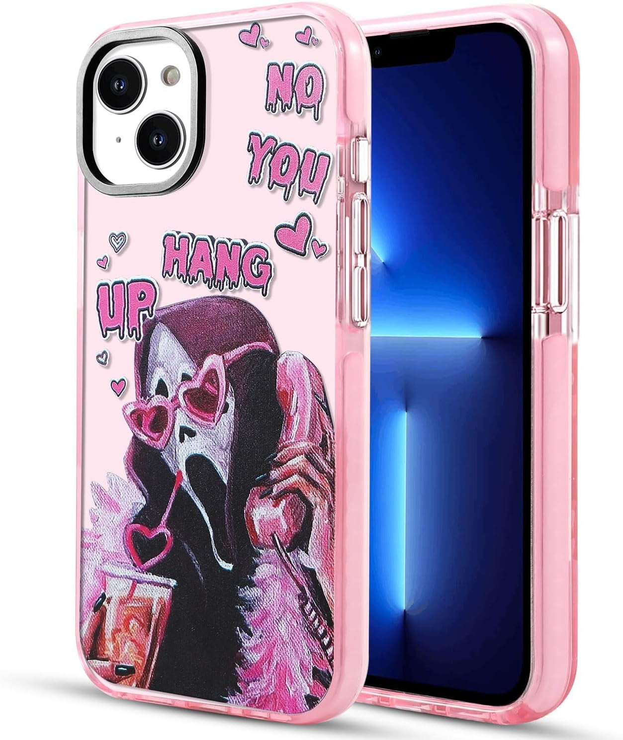 for iPhone 13 Case/iPhone 14 Case Cute, Ghostface Scream Horror ...