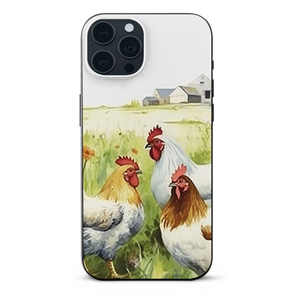 iPhone 13 Cute Chicken Farm Animal Watercolor Farm Lover Case - Walmart.com
