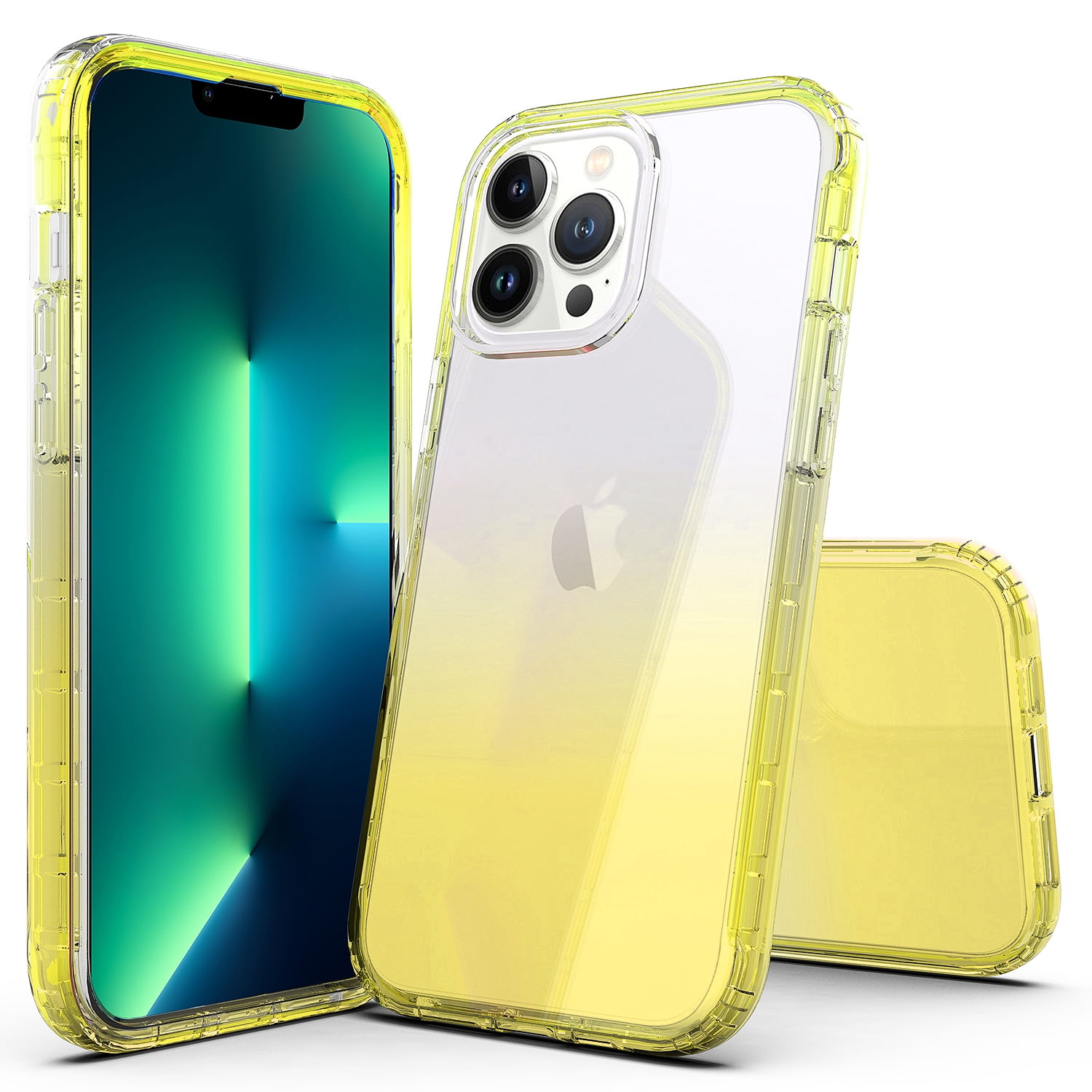 iPhone 13 Mini Case, Rosebono Hybrid Gradient Transparent Soft TPU ...