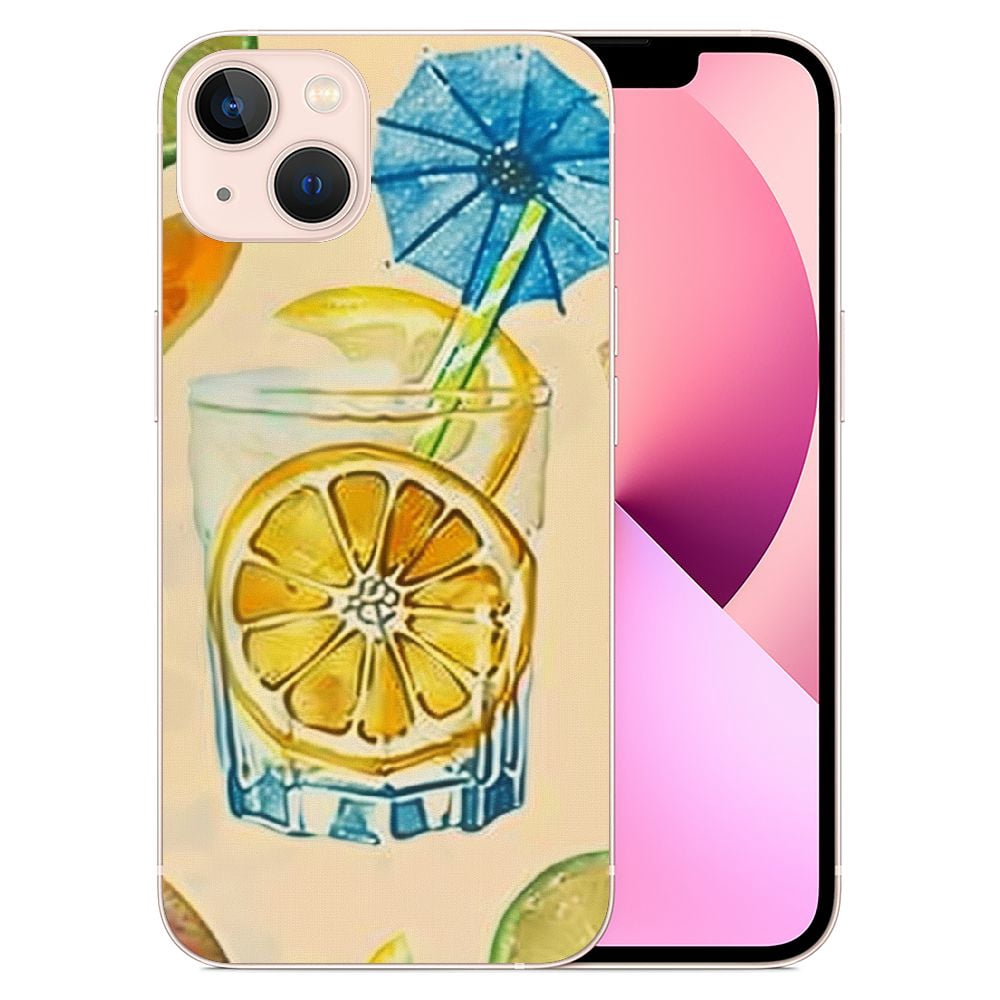 iPhone 13 Pro Aesthectic Summer Fruit Sea Life Collage Case - Walmart.com