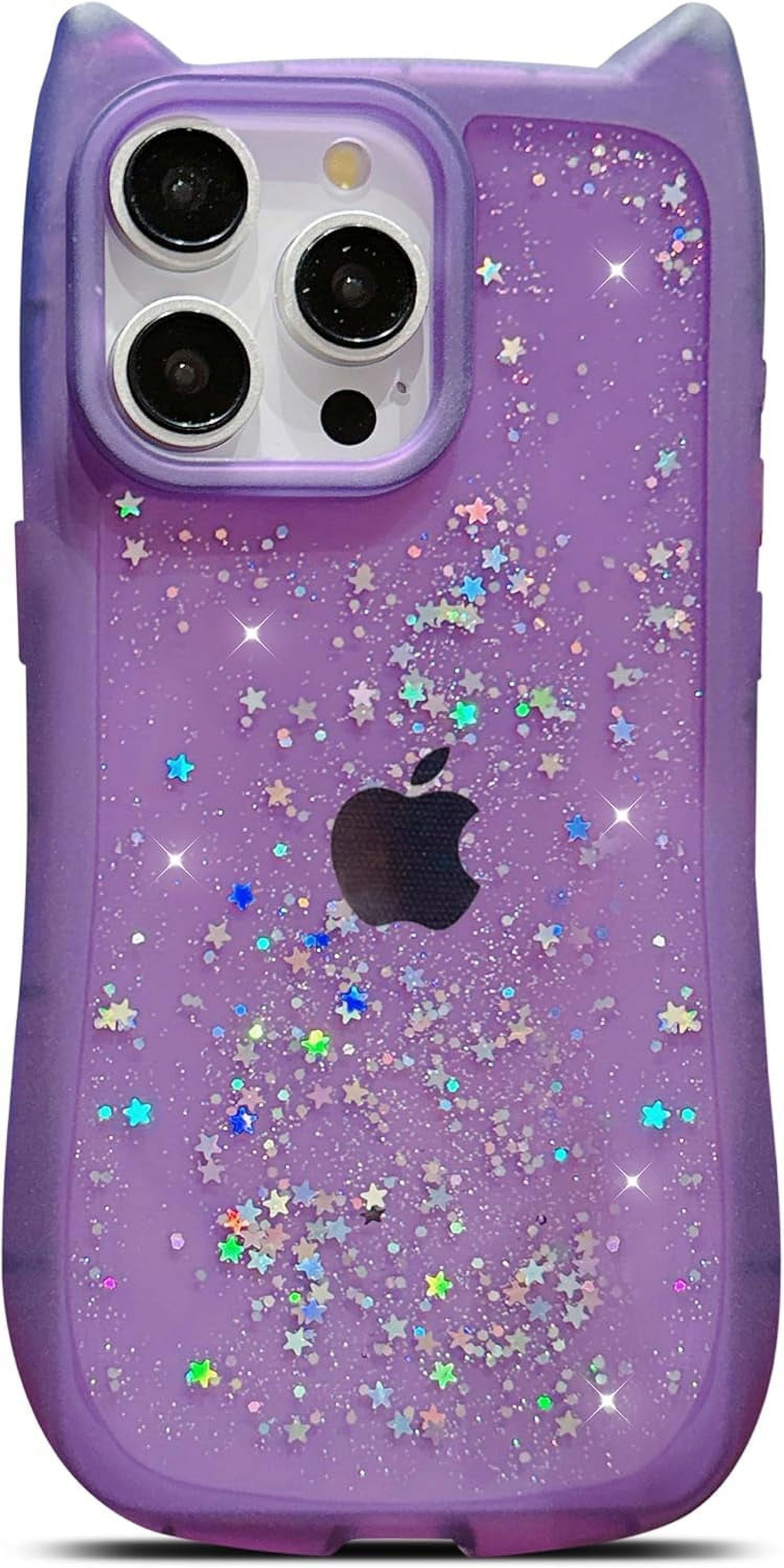 for iPhone 13 Pro Case 6.1" Bling Glitter Sparkle Star Shiny Clear ...