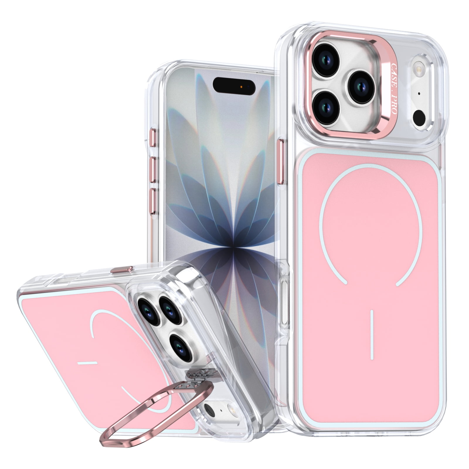 for iPhone 13 Pro Case with Built-in Camera Stash Stand, Compatible ...