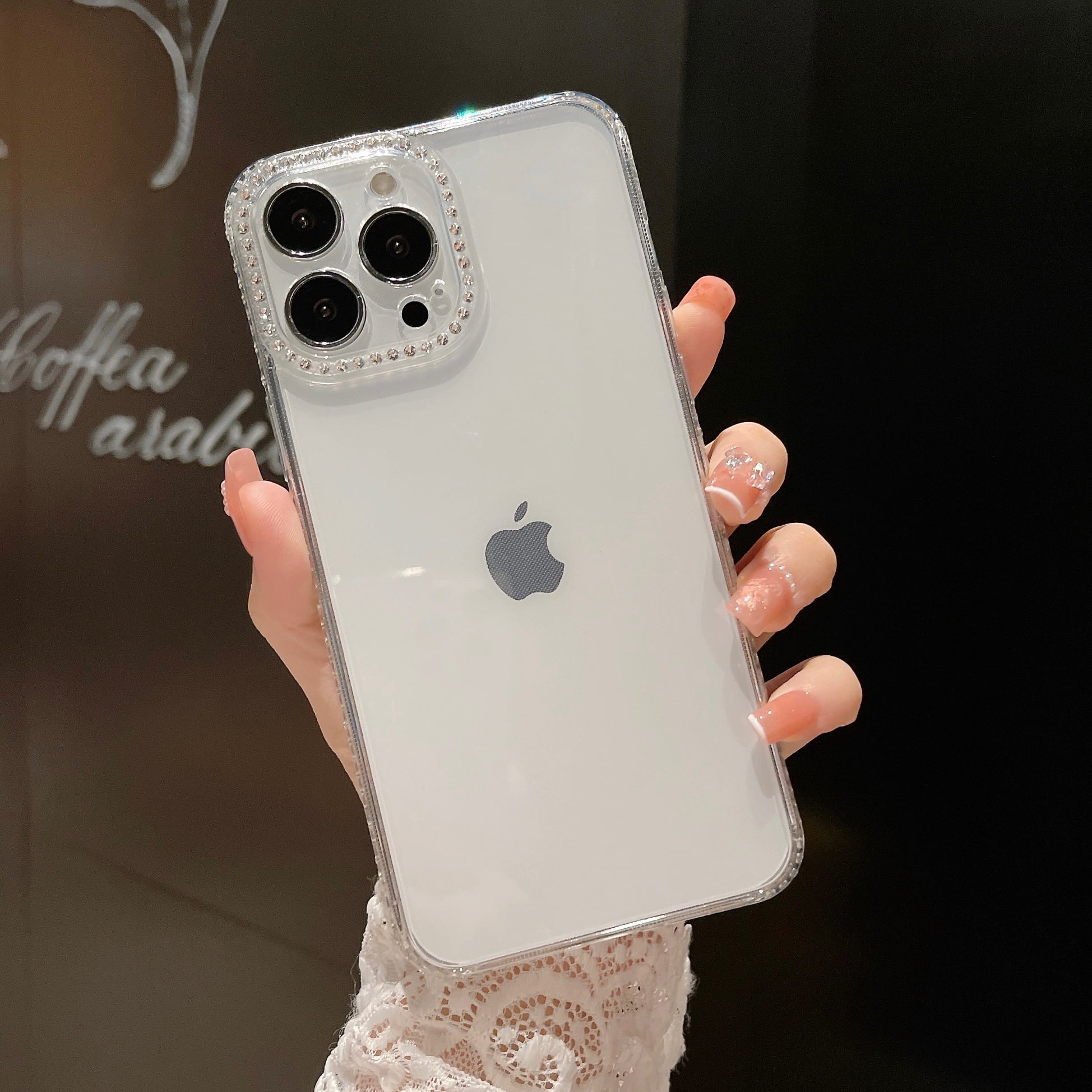 for iPhone 13 Pro Case Clear Glitter,Luxury Bling Sparkly Diamond ...