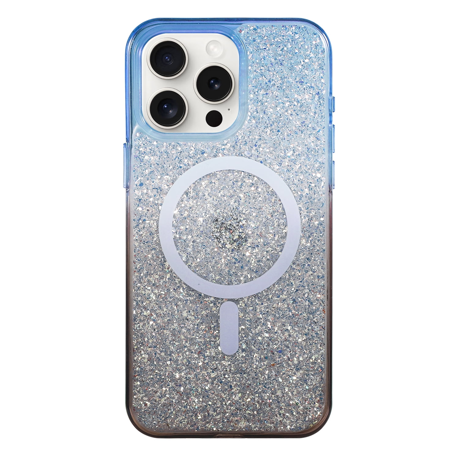 for iPhone 13 Pro Case Crystal Magnetic Glitter Cases [Compatible with MagSafe] Slim Hybrid ...