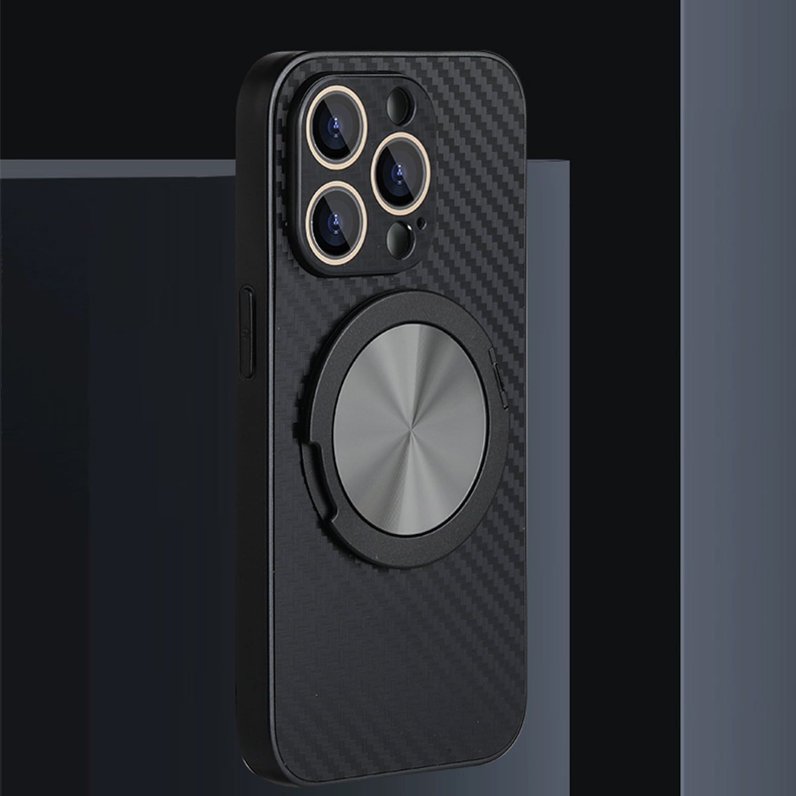 for iPhone 13 Pro Case with Magnetic Invisible Ring Stand [Full Camera ...