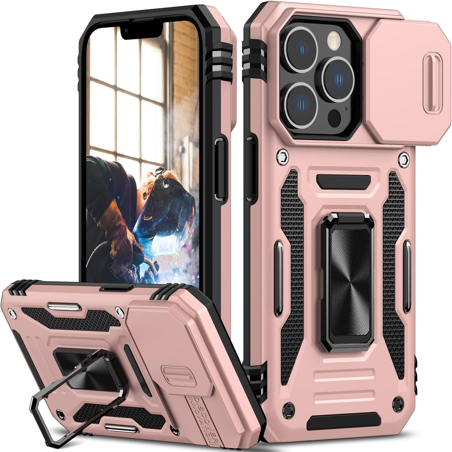 for iPhone 13 Pro Case with Slide Camera Cover Drop Tested Military ...