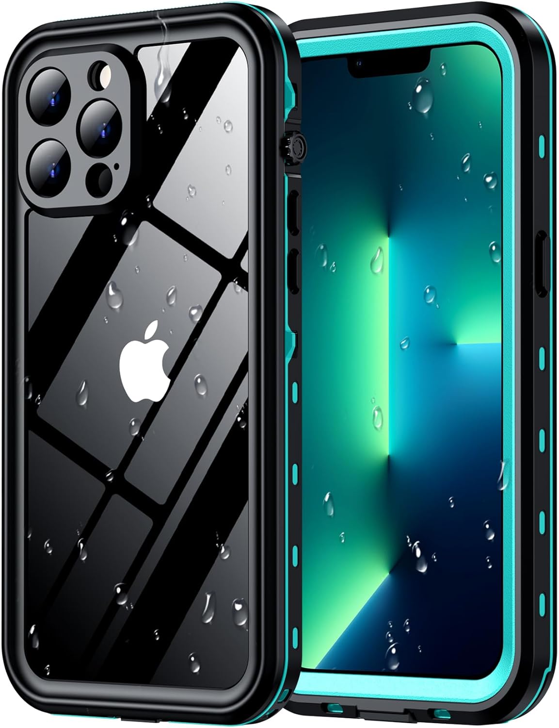for iPhone 13 Pro Case Waterproof, [Built-in Screen Protector & Camera ...