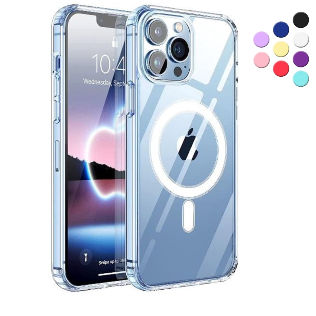 "Entronix iPhone 13 Pro Clear Magnetic Case, Magsafe Compatible ...