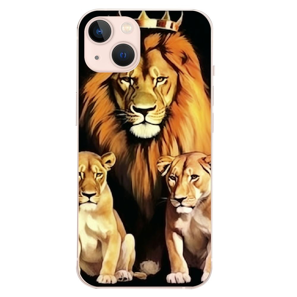 iPhone 13 Pro King Lion Crown Queen Lioness Crown Case - Walmart.com