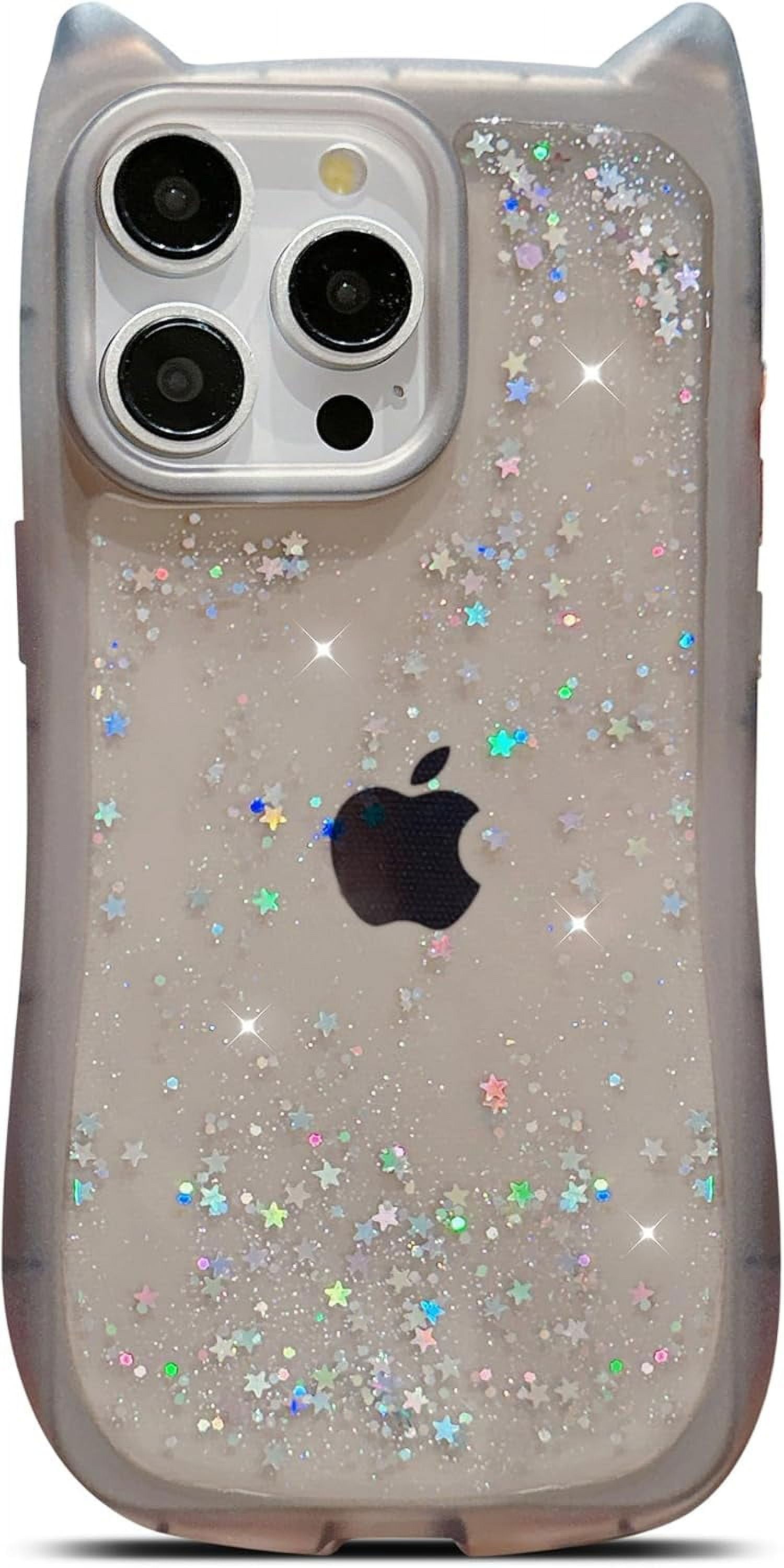 for iPhone 13 Pro Max/12 Pro Max Case 6.7" Bling Glitter Sparkle Star ...