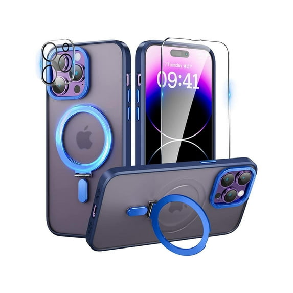 For iPhone 13 Pro Max 6.7 inch Case with Magnetic Invisible Stand ...