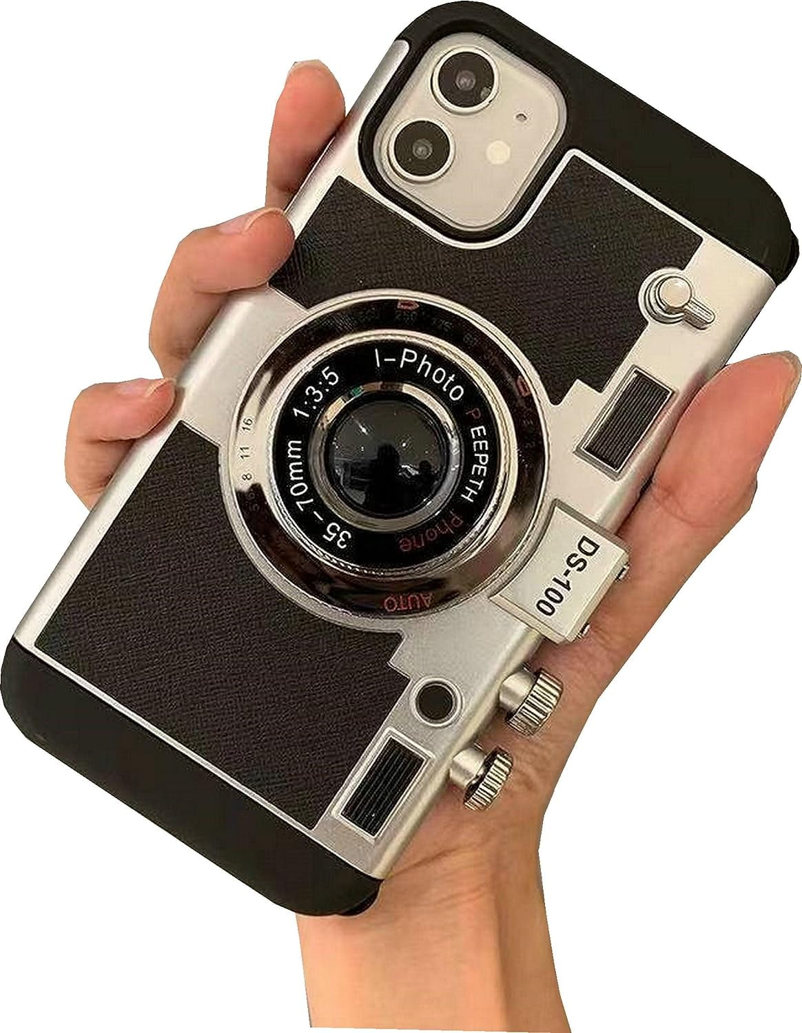 iPhone 13 Pro Max Camera Case, Cute 3D Vintage Camera Shape Soft Rubber ...