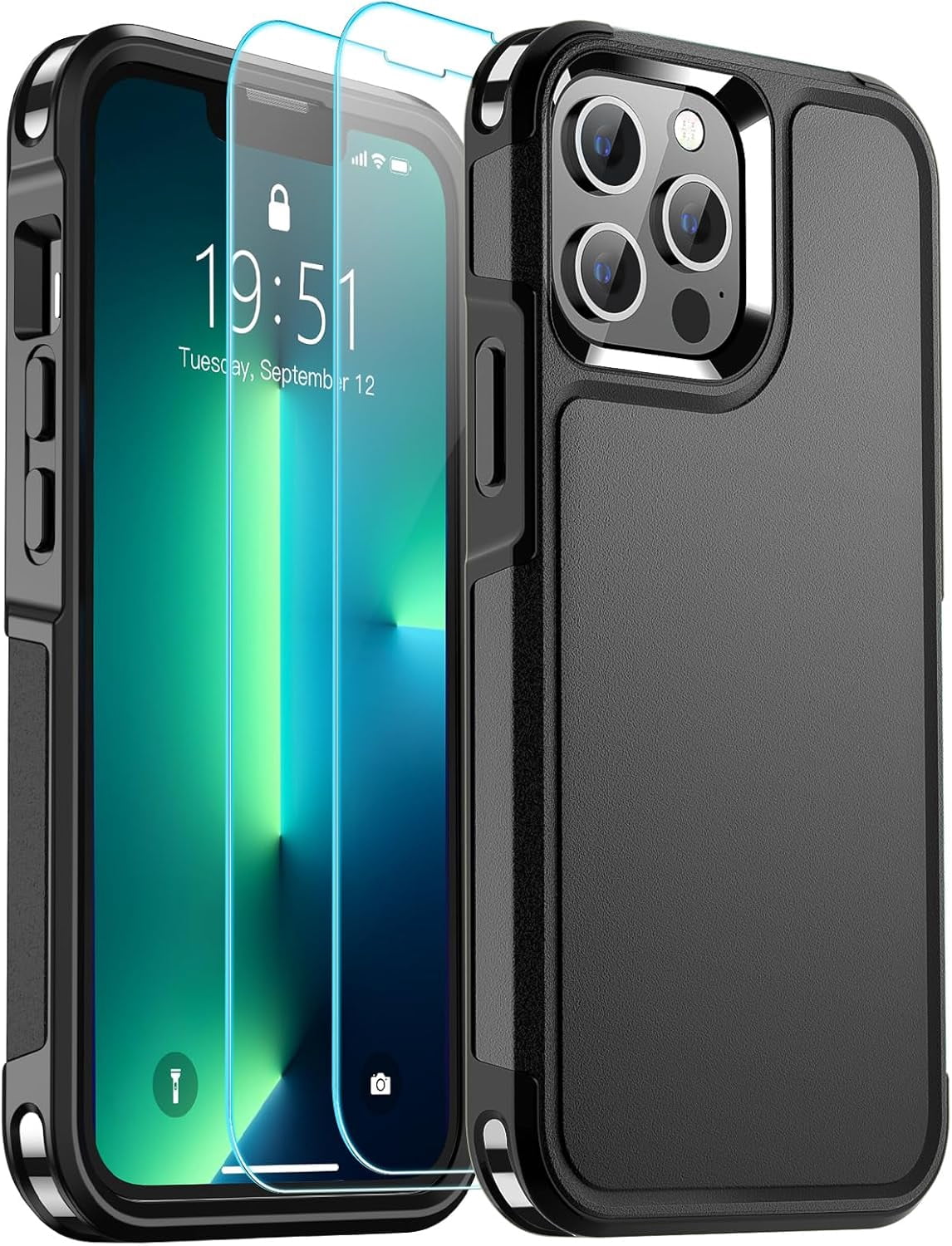 for iPhone 13 Pro Max Case, [12 FT Military Grade Drop Protection][with ...