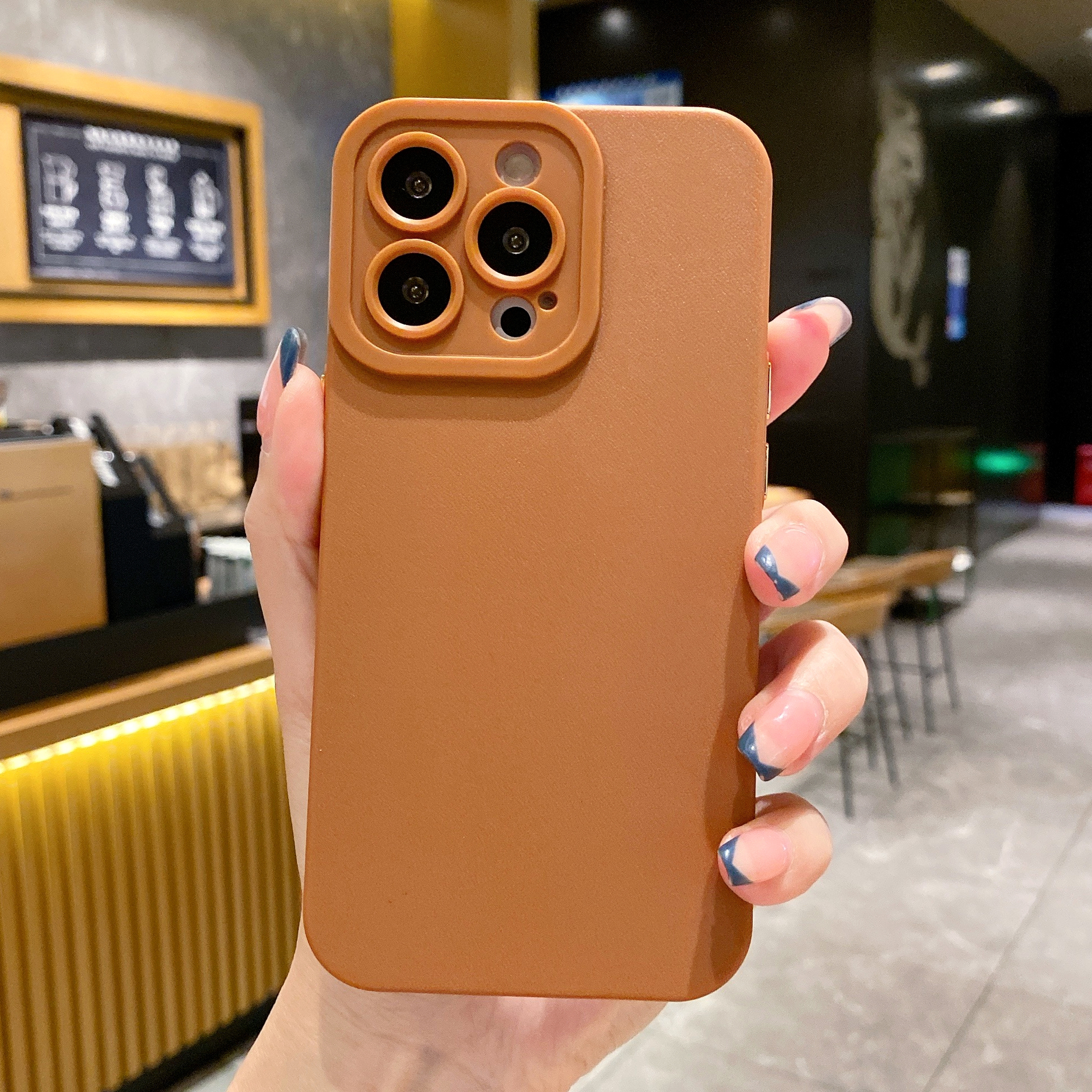 iPhone 13 Pro Max Case, Full Body Protection Shockproof Faux Leather ...