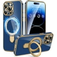 for iPhone 13 Pro Max Case with Magnetic Ring Stand,[Compatible with ...
