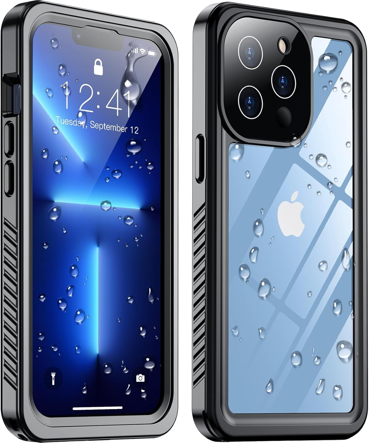 for iPhone 13 Pro Max Case Waterproof, Built-in Screen Protector [12FT ...
