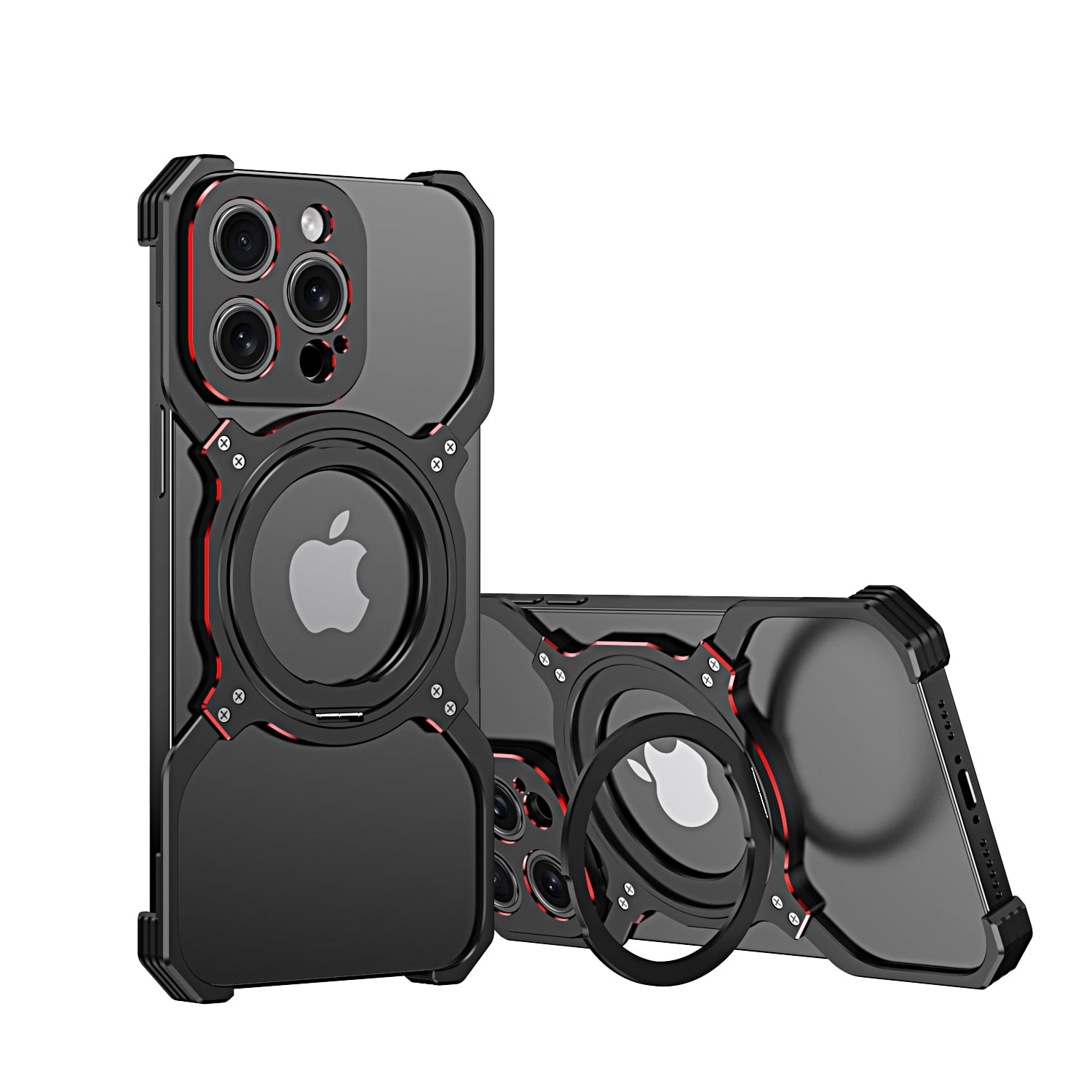 for iPhone 13 Pro Max Frameless, with Magsafe Kickstand 360° Rotatable ...