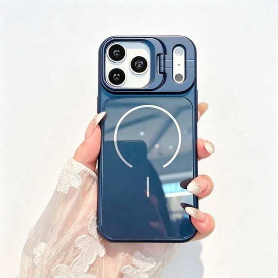 For iPhone 13 Pro Max Phone Case,Glossy Glass Back,Compatible with ...