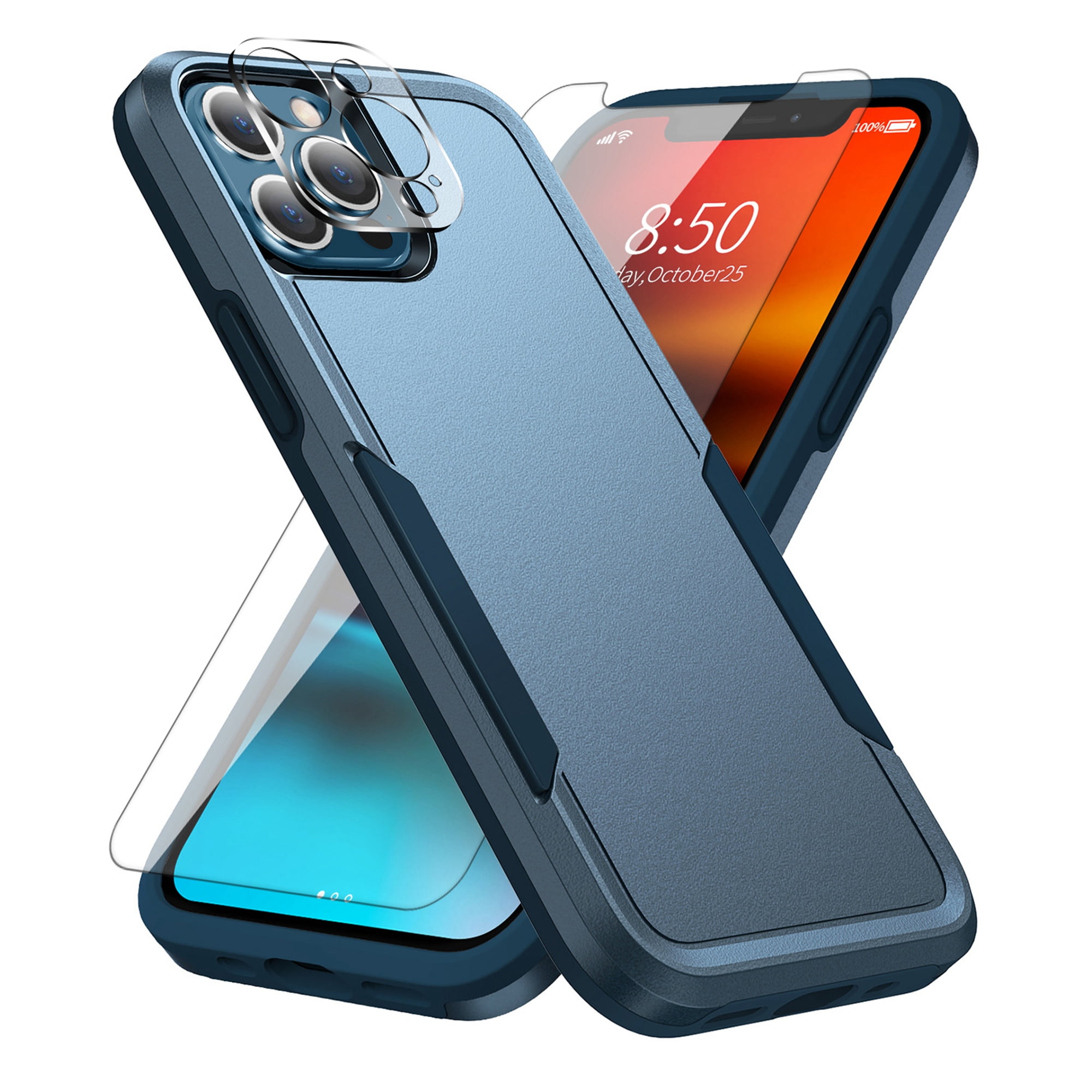 iPhone 13 Pro Max Rugged Case, Dteck Full Body Protection Heavy ...