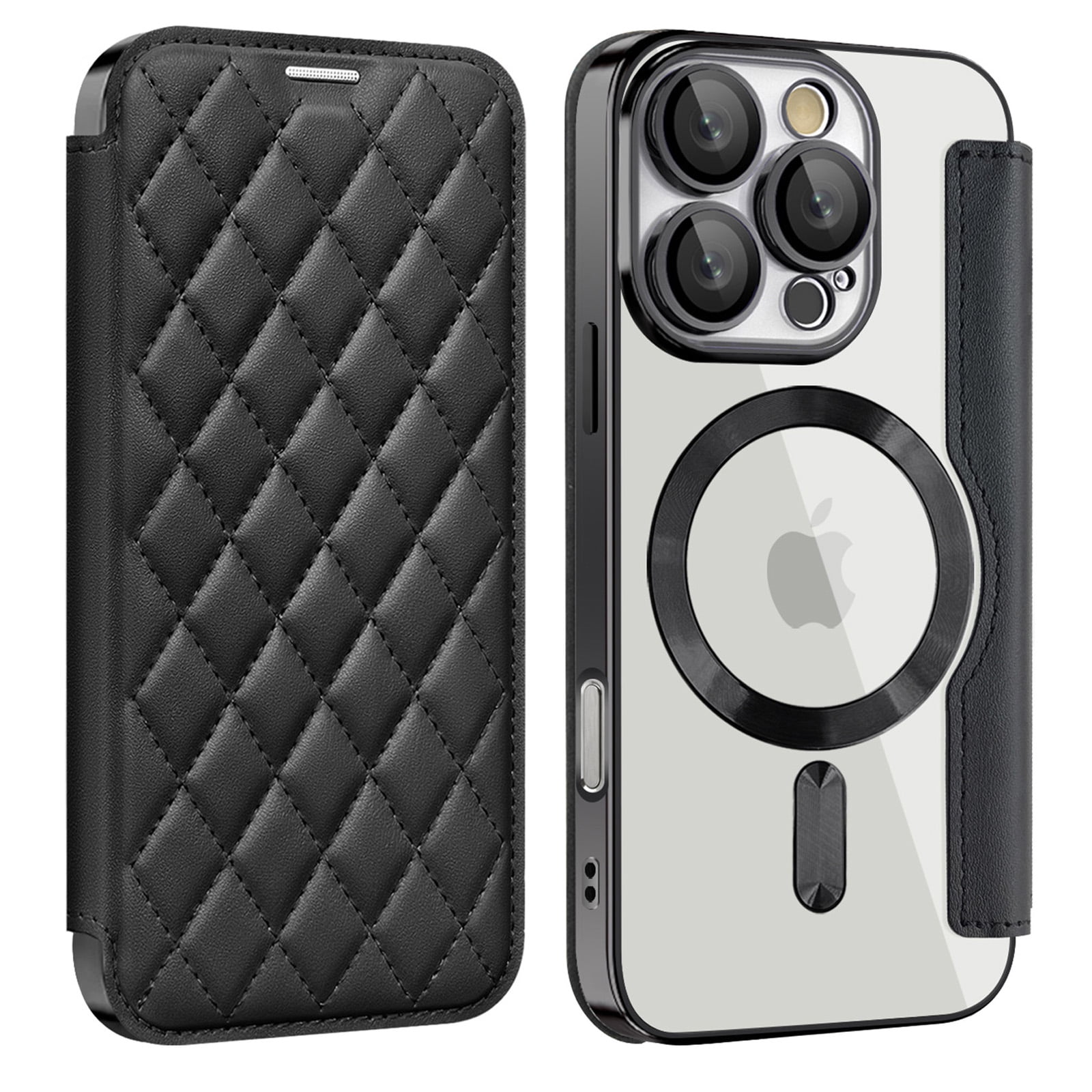 for iPhone 13 Pro Wallet Case with RFID Blocking Credit Card Holder,Compatible with MagSafe,PU ...