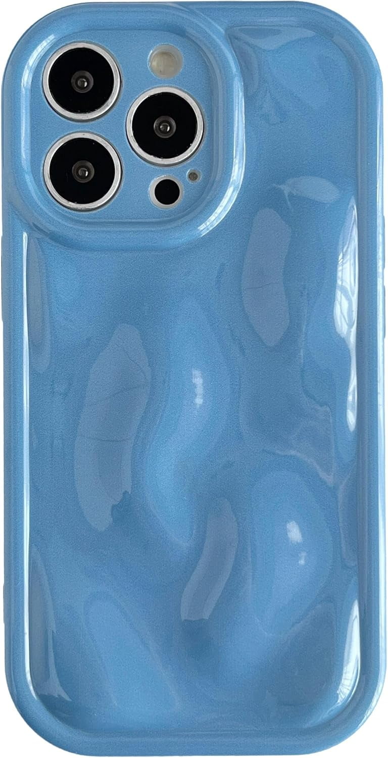 iPhone 13 Pro Water Ripple Wave Pattern Soft Cell Phone Case, Blue ...