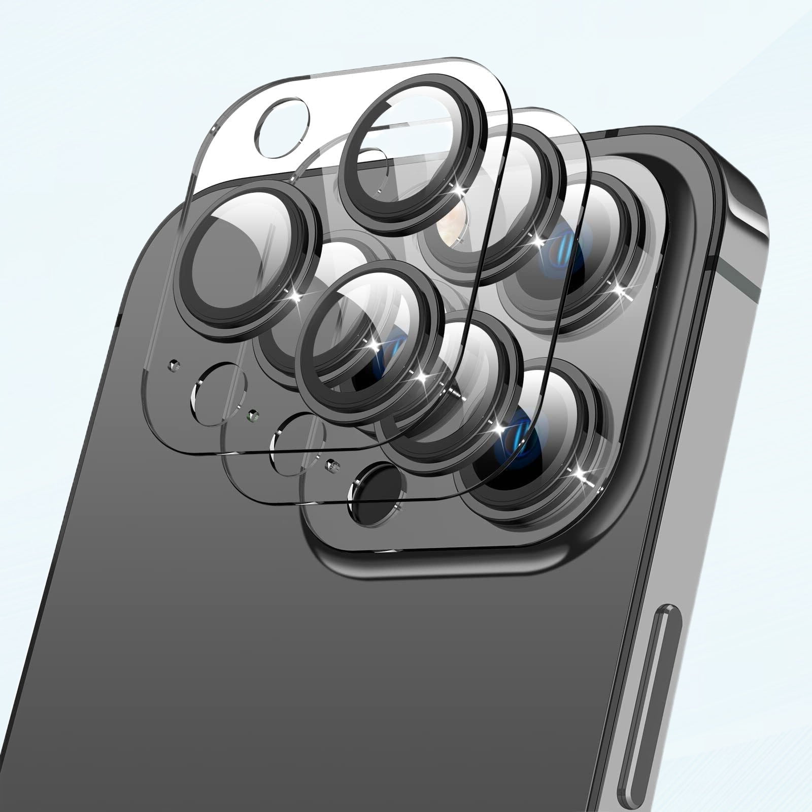 iPhone 13 Pro/iPhone 13 Pro Max Camera Lens Protector Full Protection Tempered Glass Keeps ...