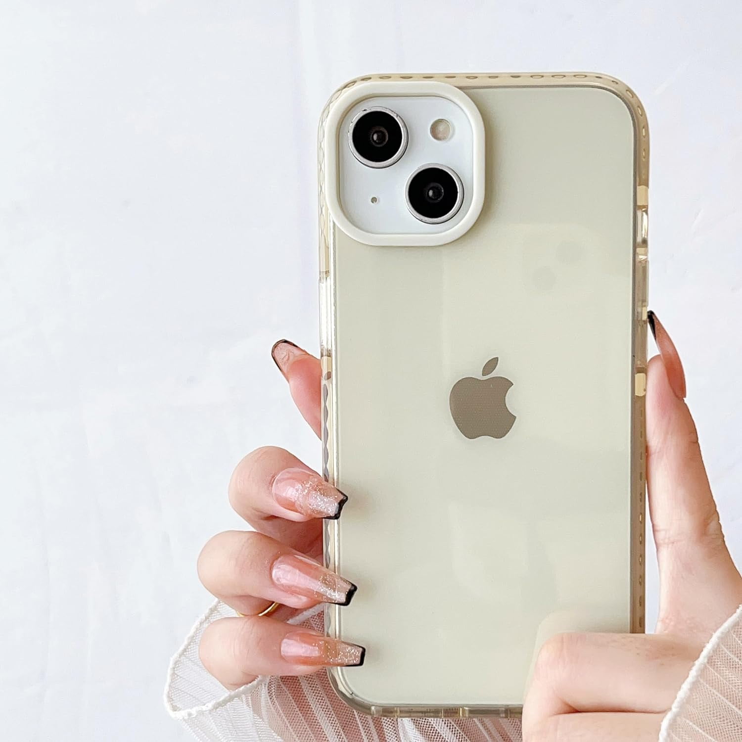 for iPhone 13/iPhone 14 Phone Case, Neon Clear Fluorescent Transparent ...
