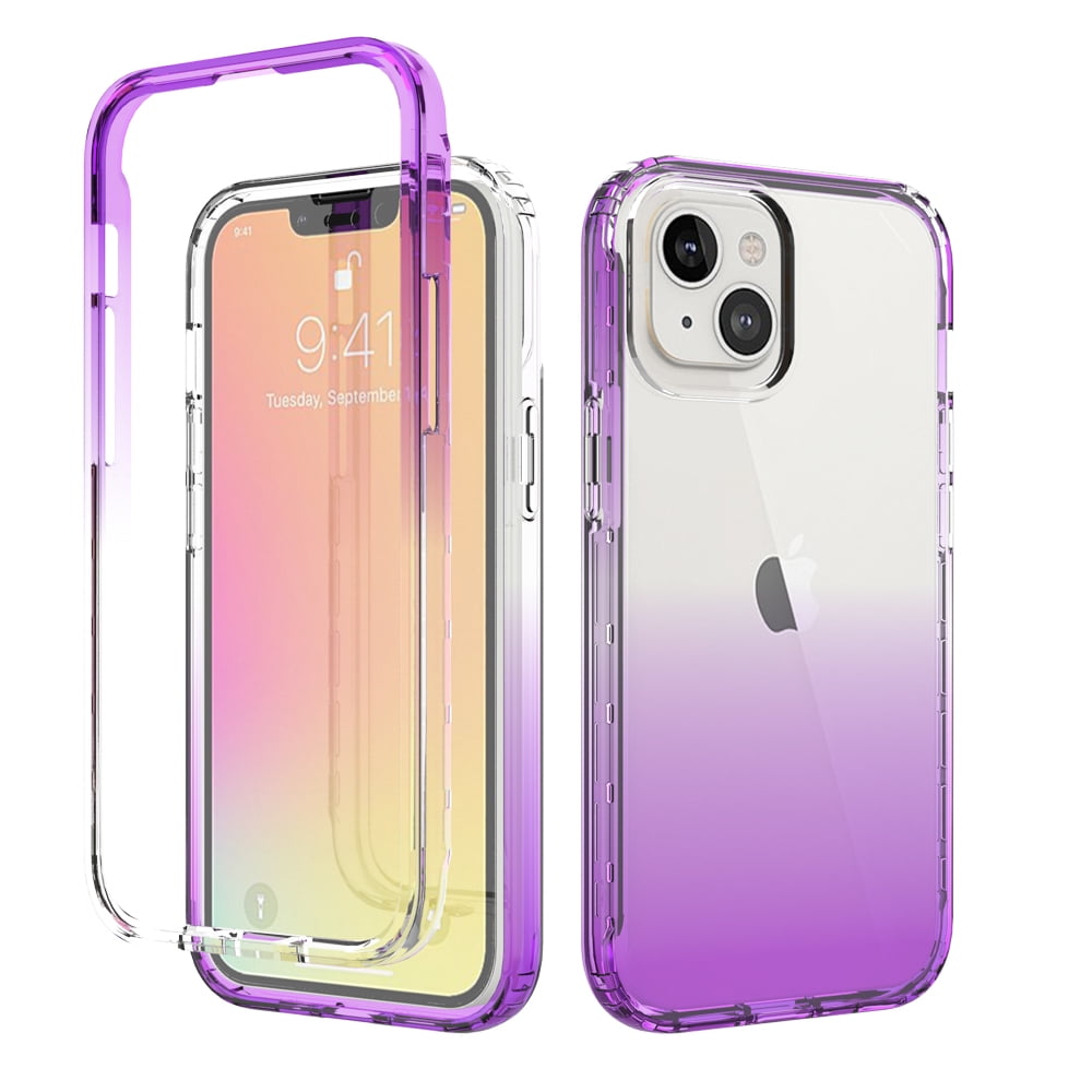 iPhone 13 mini Case, Full Body Clear Bumper Protection Case [with ...