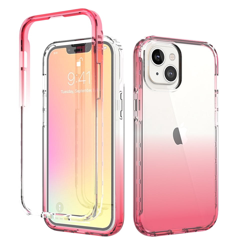 iPhone 13 mini Case, Full Body Clear Bumper Protection Case [with ...