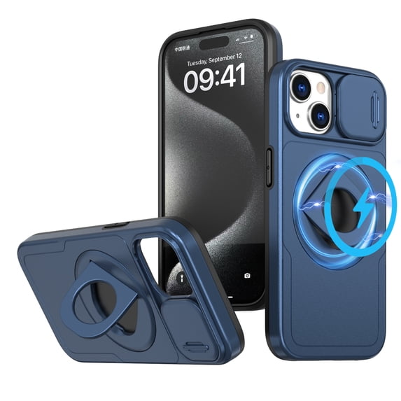 for iPhone 14/13 Case with Sliding Window Protection, Compatible with ...