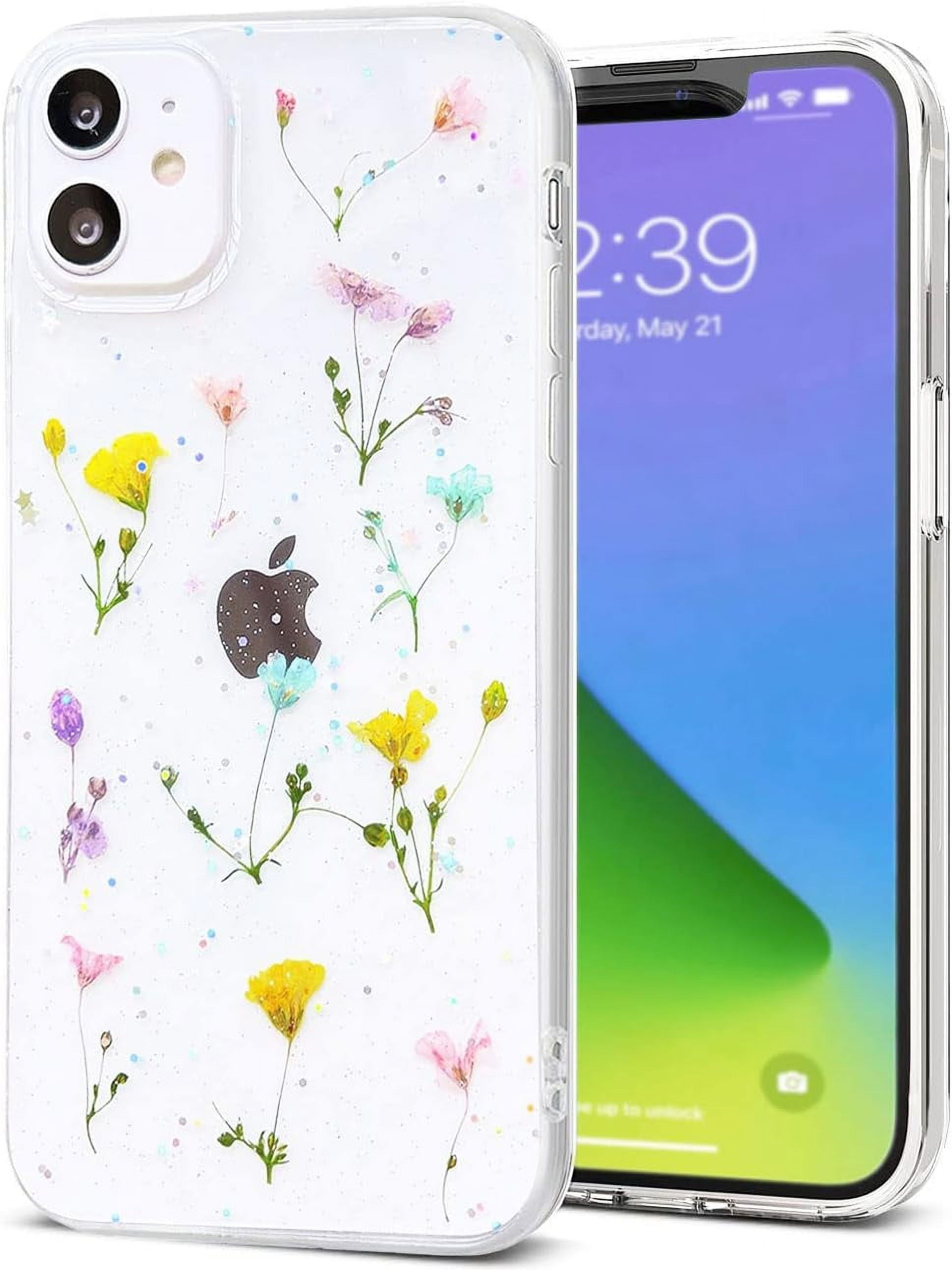 for iPhone 14 Case Clear with Design Bling Glitter Sparkle Aesthetic ...