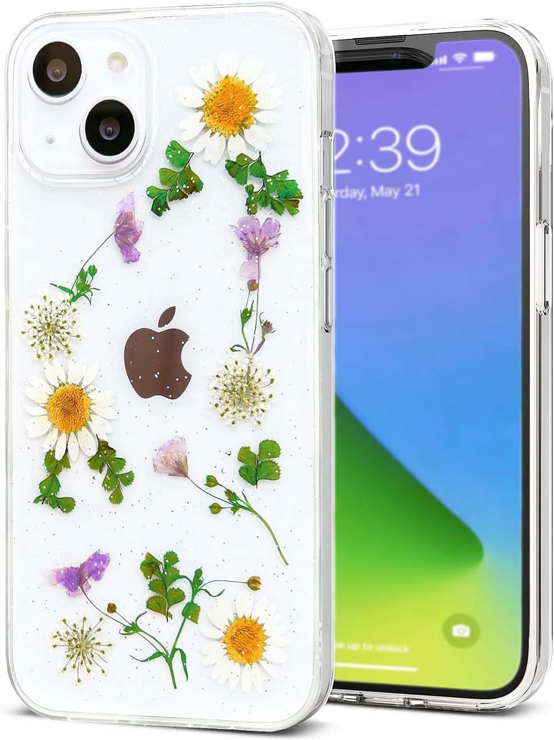 for iPhone 14 Case Clear with Design Bling Glitter Sparkle Aesthetic ...