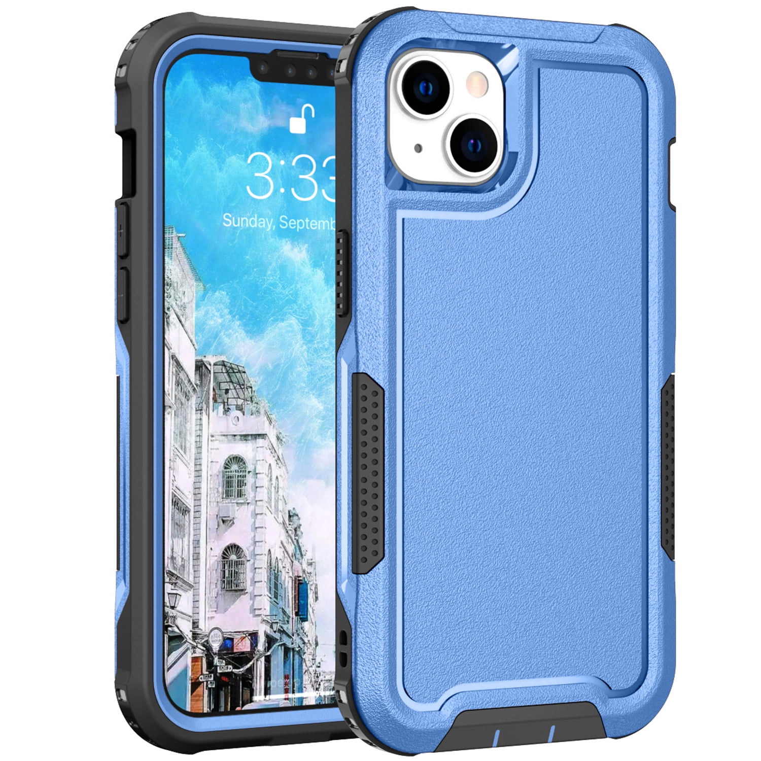 Feishell iPhone 14 Case, Shockproof, Heavy Duty Dual Layer Protection ...