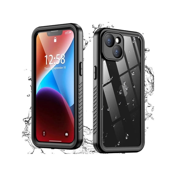 for iPhone 14 Case Waterproof with Built in Sensitive Screen Protector ...