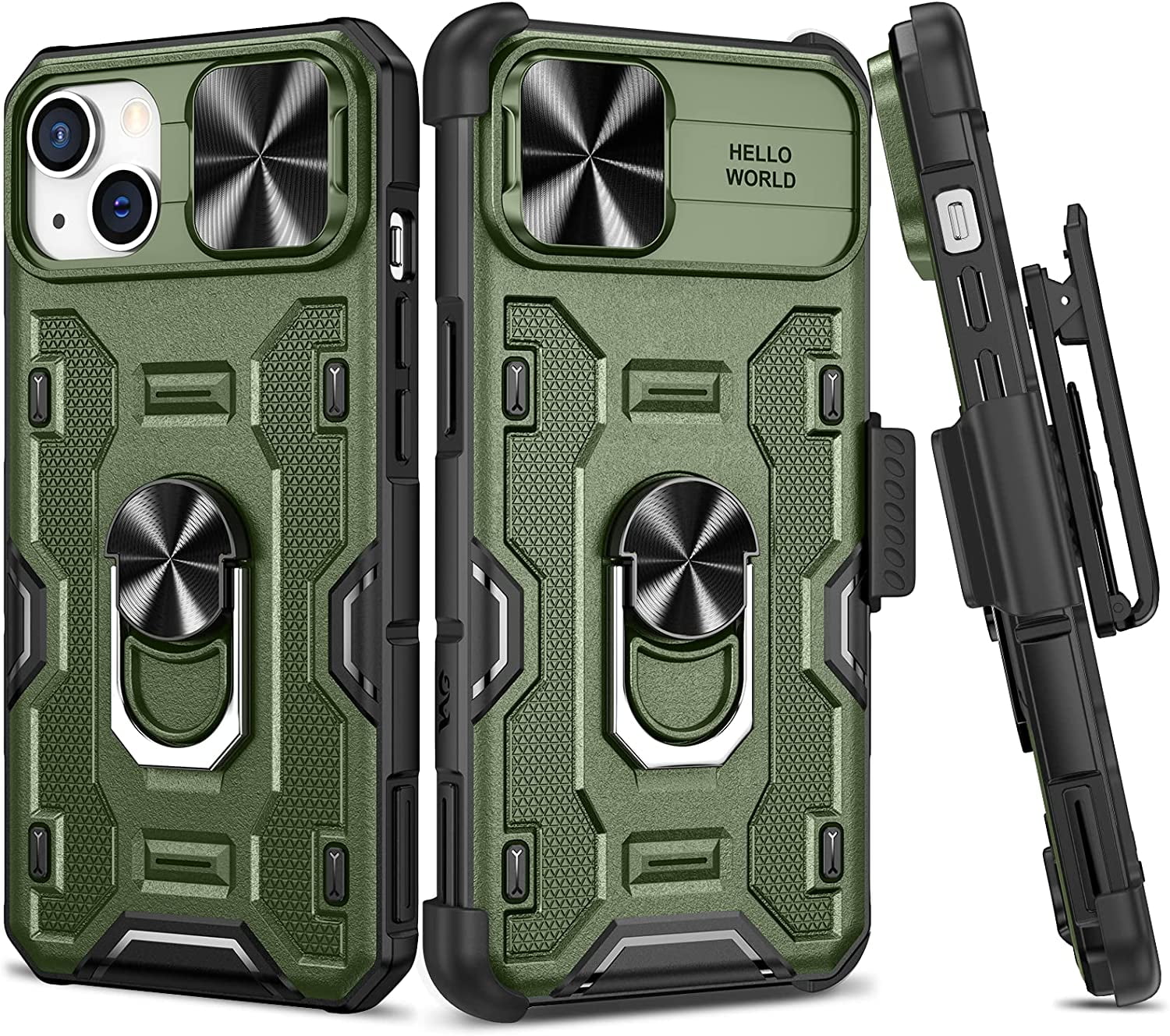 iPhone 14 Case/iPhone 13 Case with Camera Lens Cover, Magnetic ...