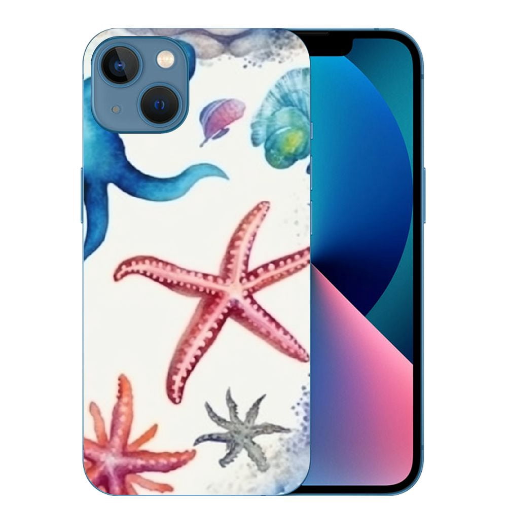 iPhone 14 Plus Aesthetic Summer Sea Life Ocean Creatures Collage Case ...