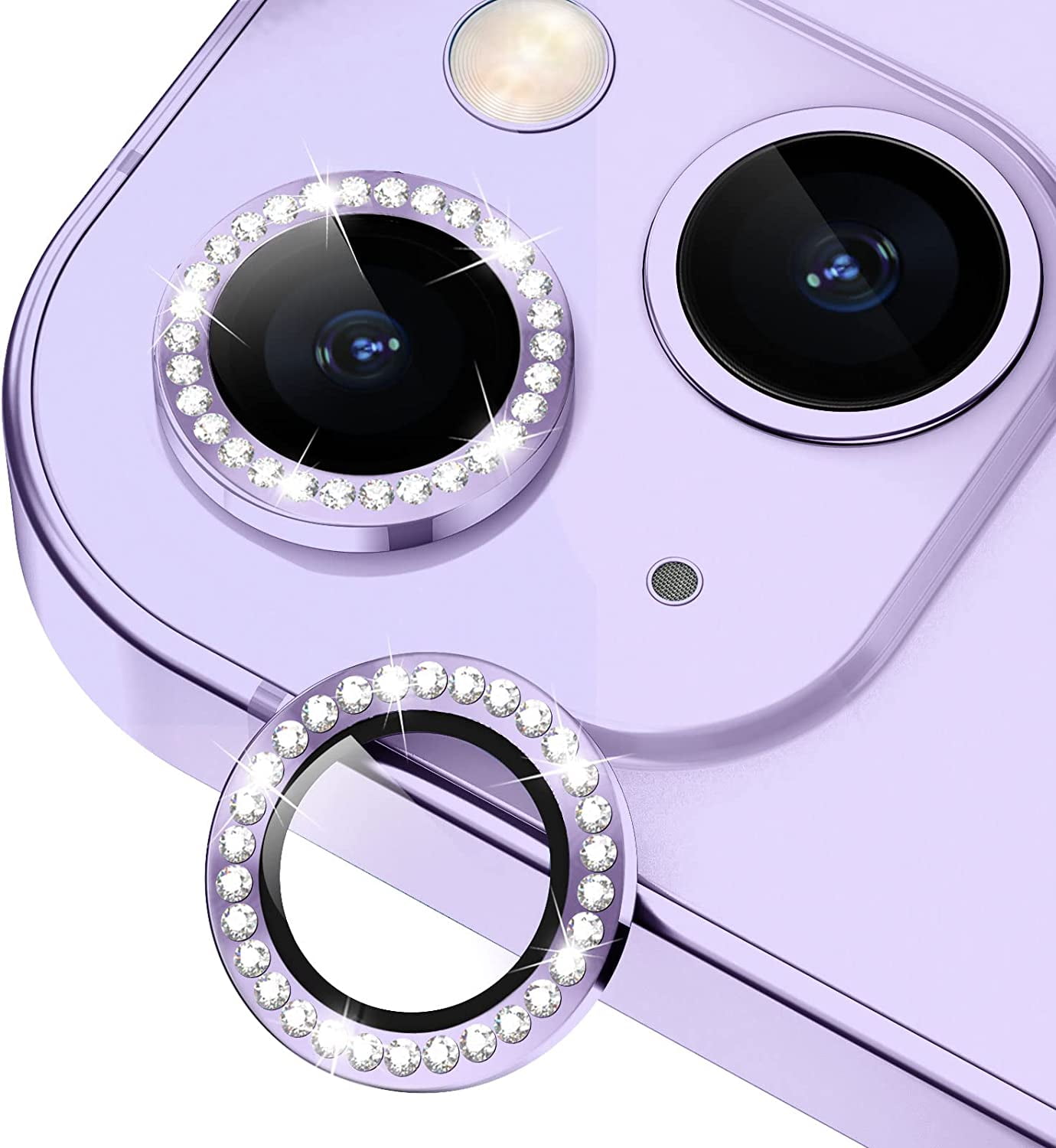 for iPhone 14 / iPhone 14 Plus Camera Lens Protector Bling, 9H Hardness ...