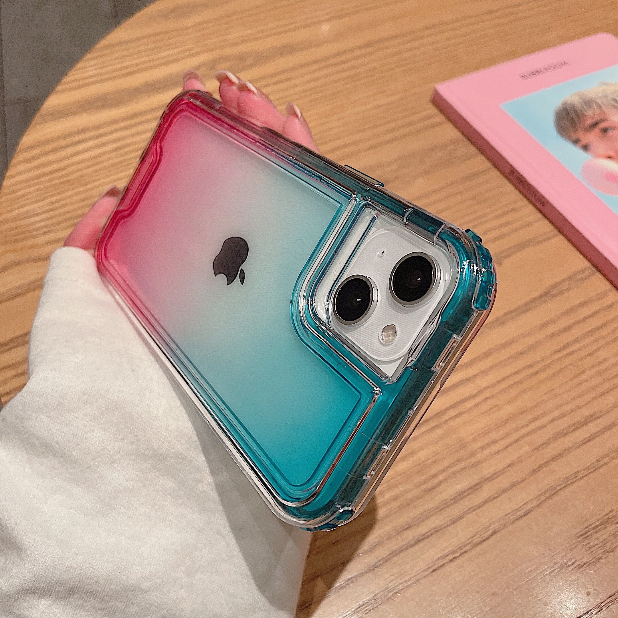 for iPhone 14 Plus Case Clear, Transparent Hybrid Crystal iPhone 14 ...