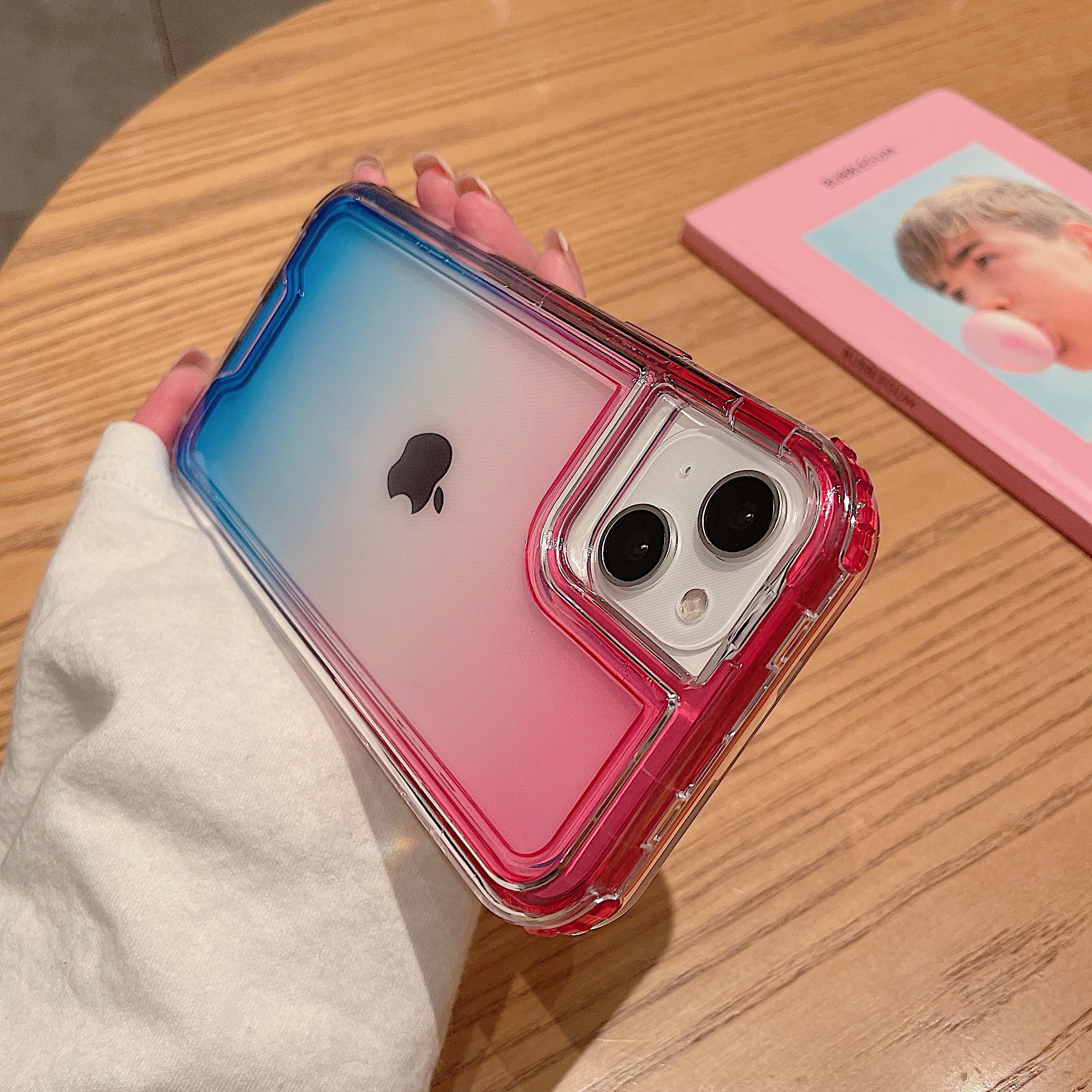 for iPhone 14 Plus Case Clear, Transparent Hybrid Crystal iPhone 14 ...