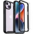 for iPhone 14 Plus Clear Case with 2 Screen Protector,Heavy Duty ...