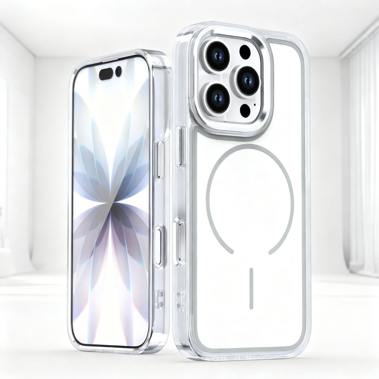 For iPhone 14 Plus Phone Case,Compatible with Mag-Safe,Two-color Design ...