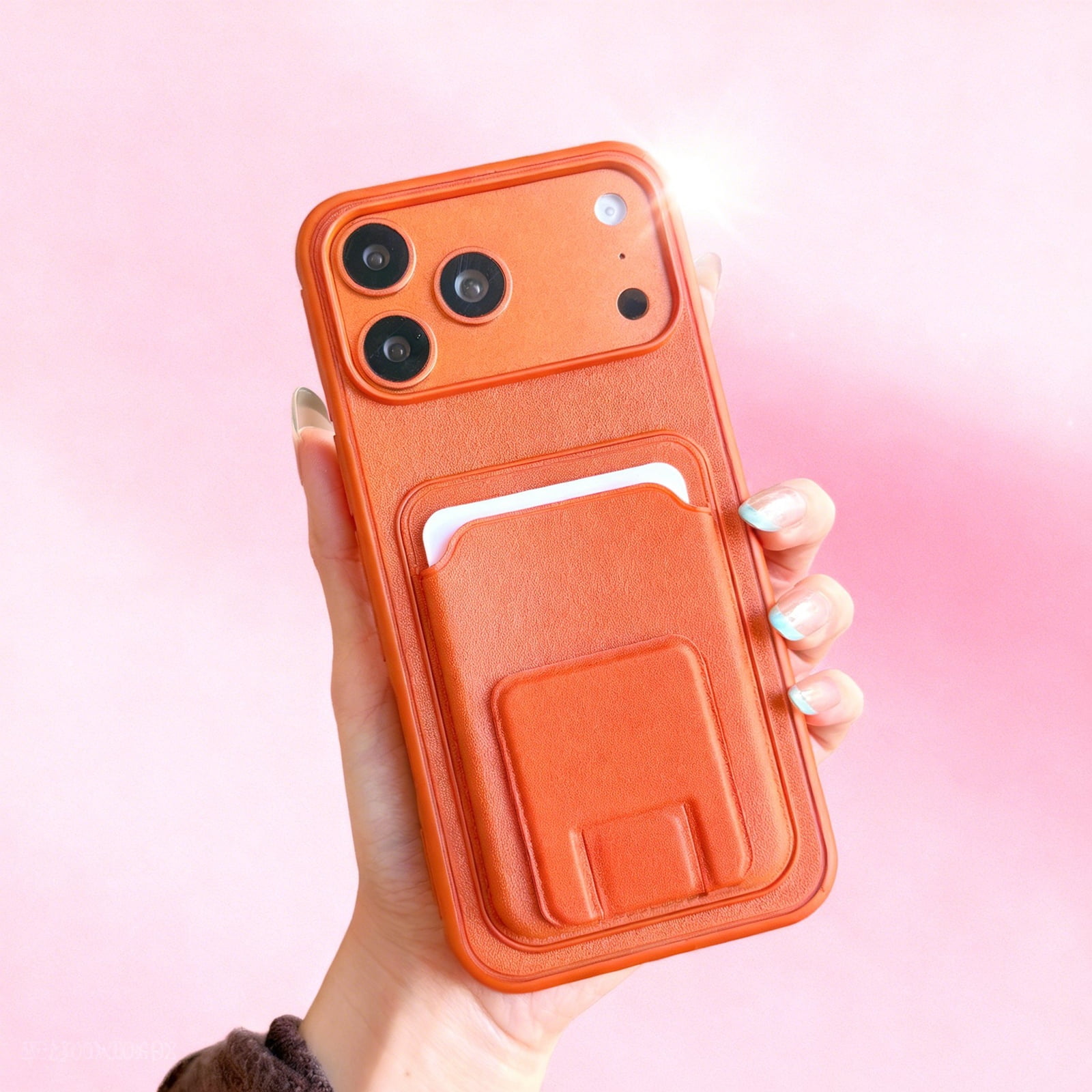 For iPhone 14 Plus Phone Case,With Card Slots Holder,Contractile ...