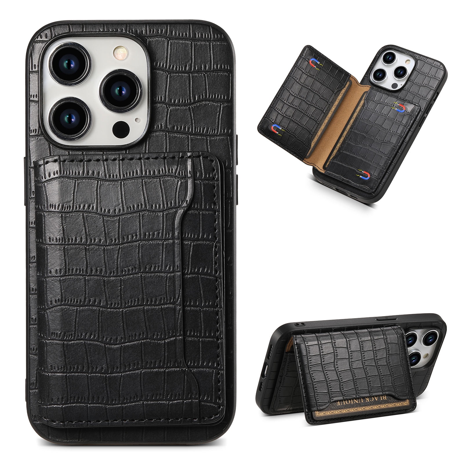 for iPhone 14 Plus Wallet Case, Luxury Ultra Slim Shockproof PU Leather ...