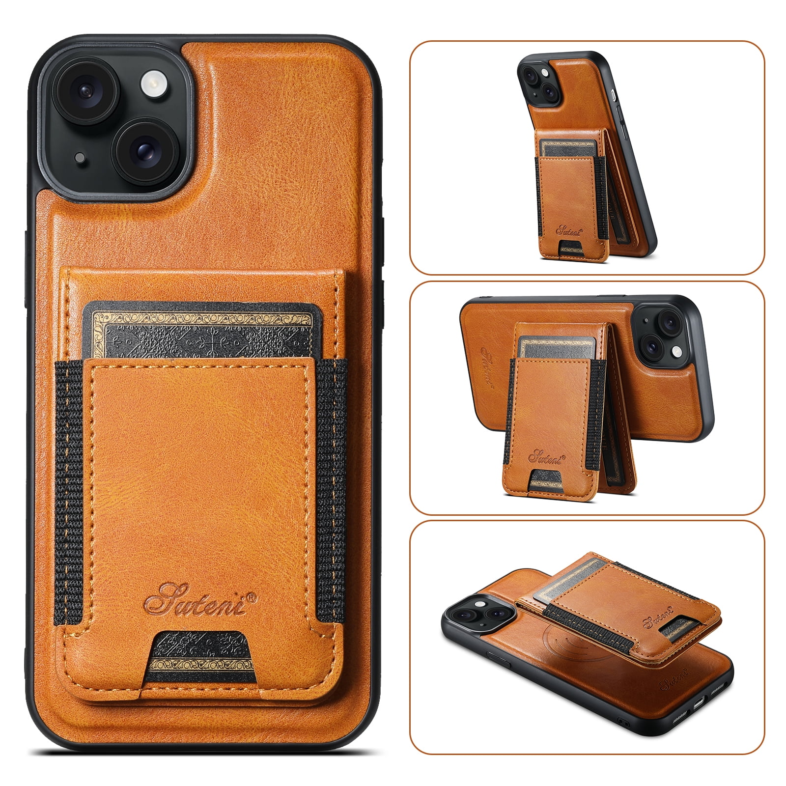 for iPhone 14 Plus Wallet Case, [Magnetic 2-in-1 Detachable Card Holder ...