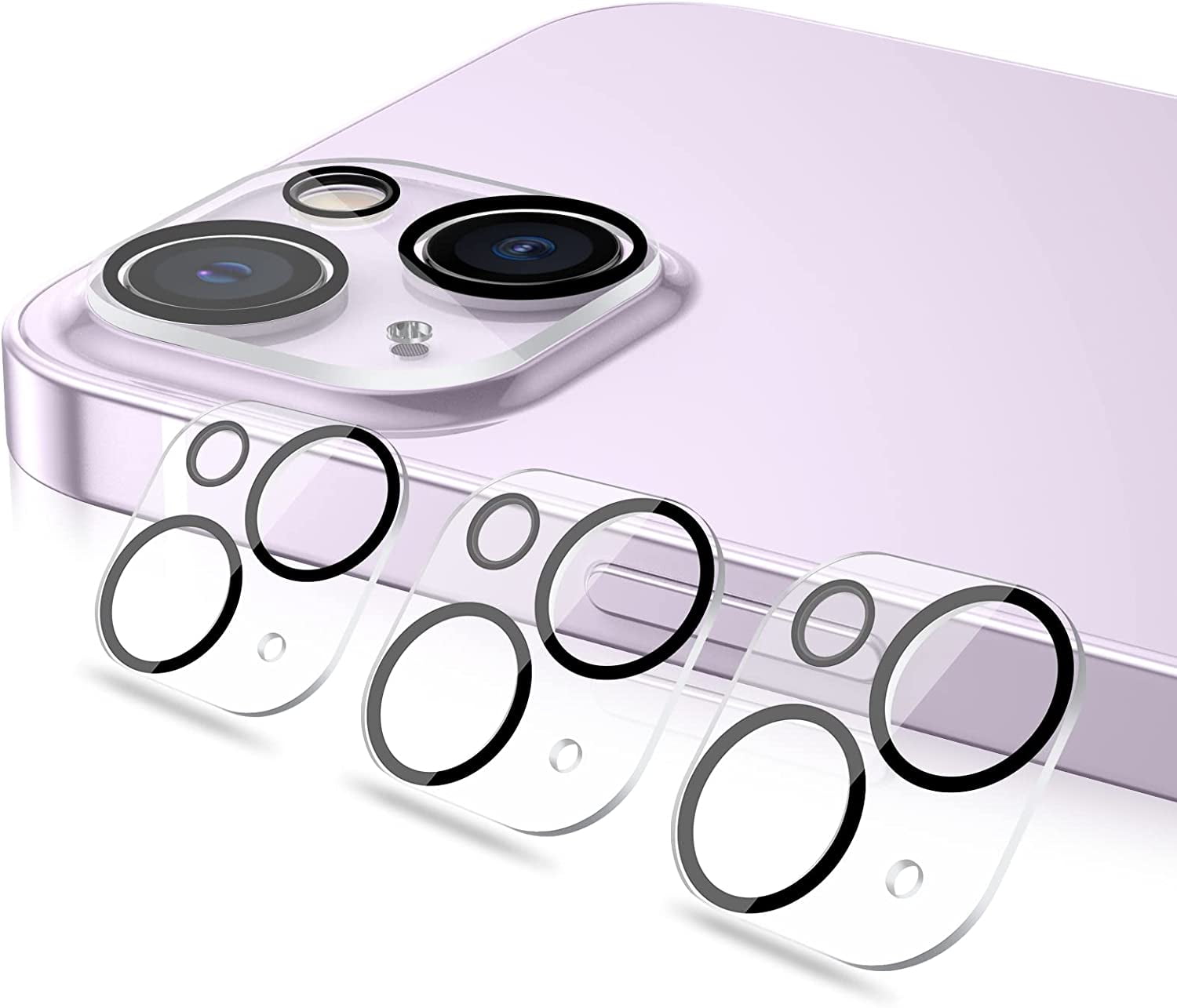 iPhone 14 Plus & iPhone 14 Camera Lens Protector, Bubbles Free HD ...